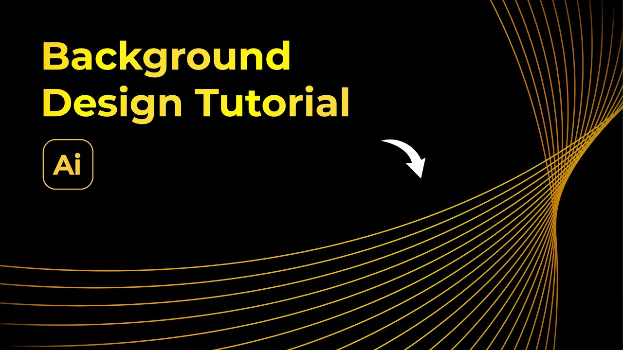 How to Make Abstract line Art Background | Adobe Illustrator Tutorials