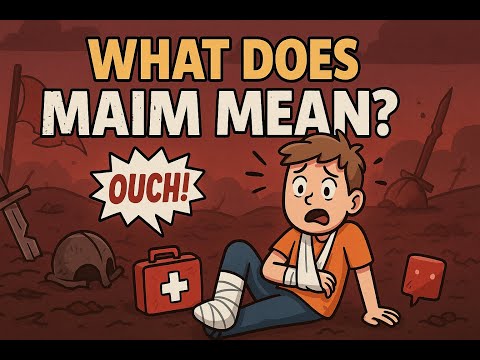 Maim – Definition, Etymology & How It Differs from Cripple and Mutilate | Mnemonics