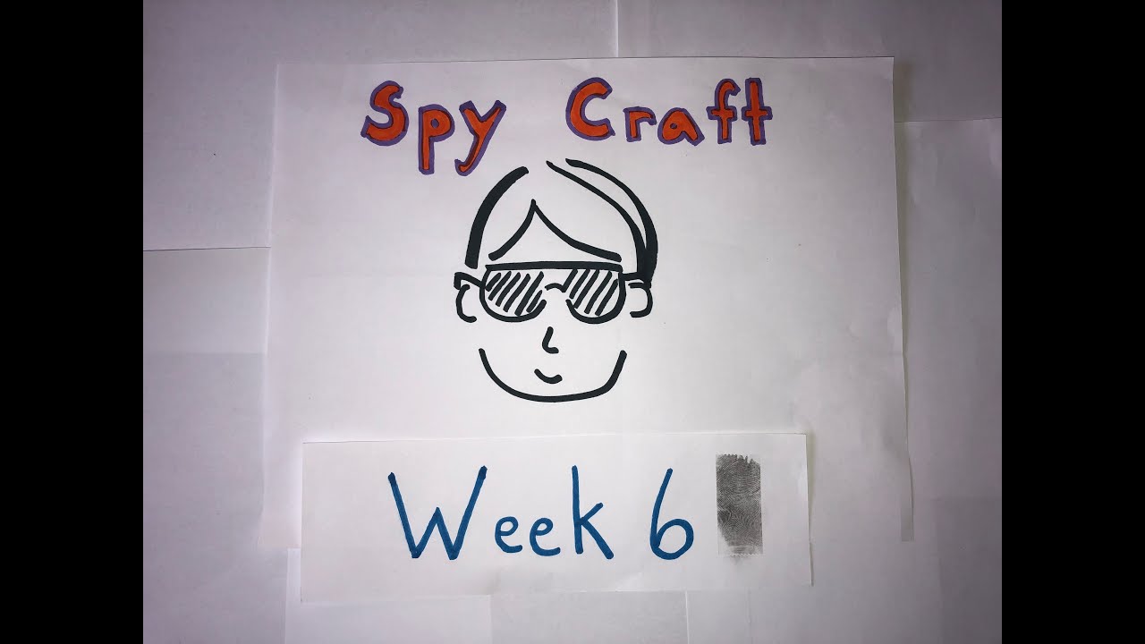 Spy Craft Week 6- Secret Agent ID cards, Fingerprinting and Hidden Locations