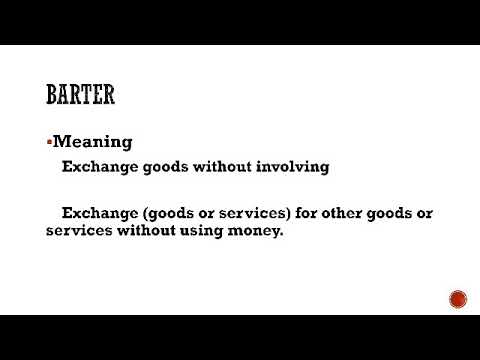 Meaning of Barter | O-dictionary