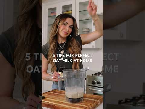 5 TIPS FOR PERFECT OATMILK AT HOME // @kalejunkie #shorts