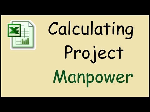 How to calculate manpower required for a project in Excel