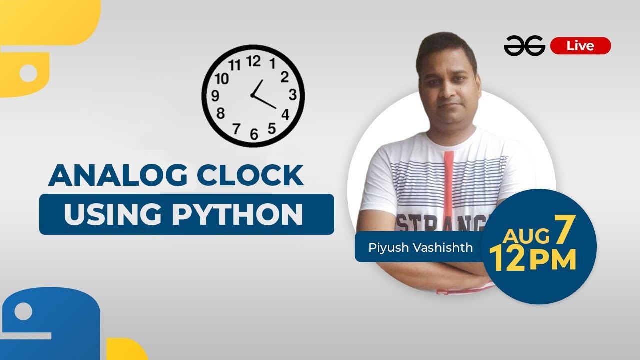 Analog Clock using Python