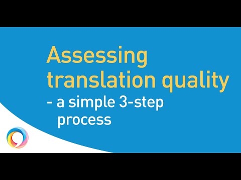 A remarkably effective method for assessing translation quality