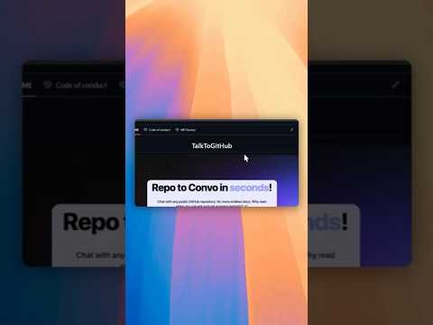 chat with any GitHub repo like you're talking to a dev buddy
