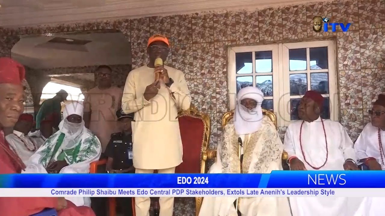 Comrade Philip Shaibu Meets Edo Central PDP Stakeholders, Extols Late Anenih's Leadership Style