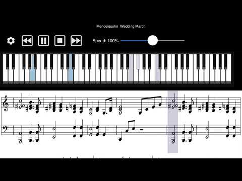 Mendelssohn - Wedding March Piano Sheet Music