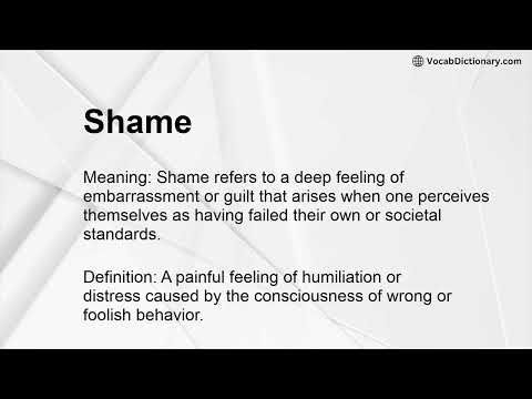 Shame Meaning