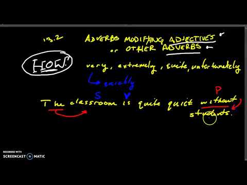 Adverbs Modifying Adjectives or Othe Adverbs (13.2)