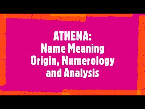 ATHENA Name Meaning, Origin, Analysis, Popularity