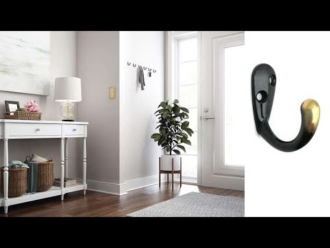 Single Prong Robe Hook Flat Black