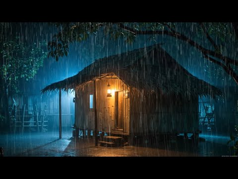Sleep Immediately & Goodbye Stress with Heavy Rain & Thunder Sounds for Deep Sleep & Insomnia Relief