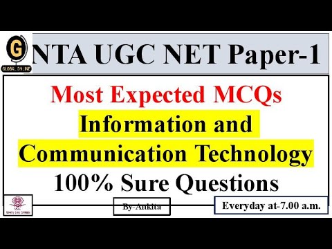 NTA UGC NET Paper-1 | Most Expected MCQs | Information and Communication Technology | Exam 2022