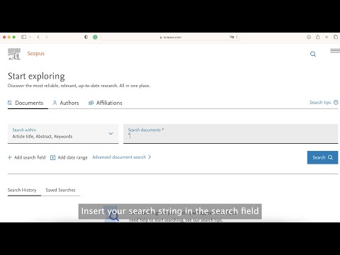Database search - Scopus