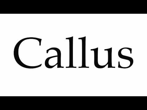 How to Pronounce Callus