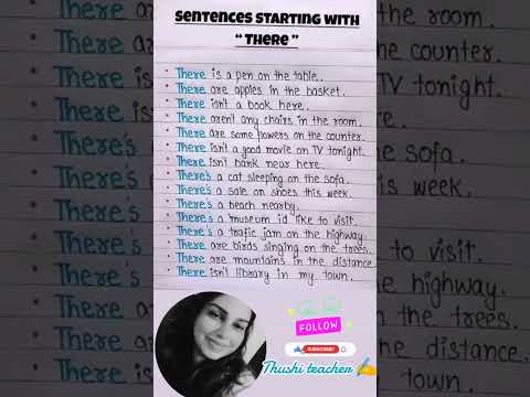 Sentences starting with "There" #thushi_melder #englishlanguage #grammar #phrases