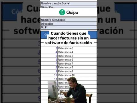 Cuando facturas SIN un software de facturación