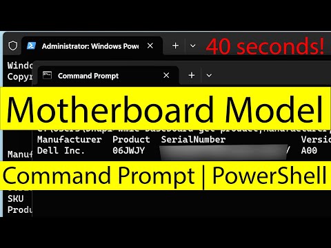 How to find your Motherboard Model using command Prompt | PowerShell | Terminal