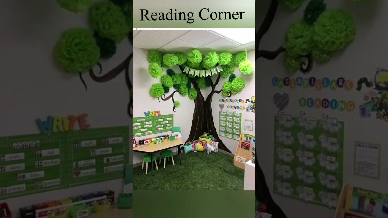 Reading Corner in Classrooms #readingcorner #classroomdecor
