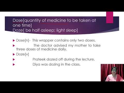 DOSE VS DOZE