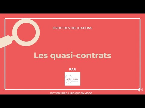 QUASI-CONTRATS en #droit: explications 🔤