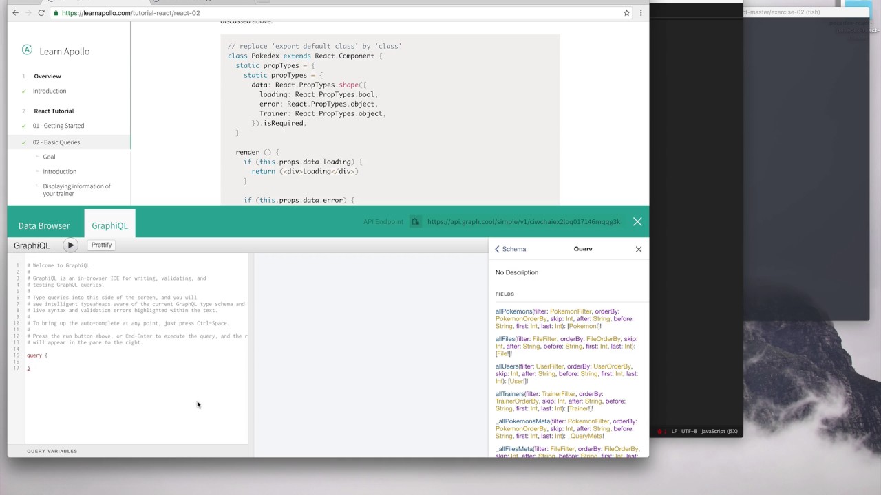Learn Apollo - Basic Queries (React Tutorial 2/7)