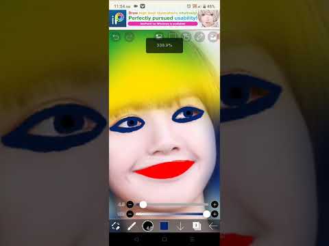 Lisa Brazil flag colour hair by using ibis paint x 🇧🇷 ( requested) #shorts #lisa #viral