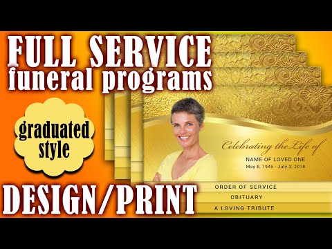 10 Creative Funeral Service Program Ideas To Celebrate Your Loved One’S ...