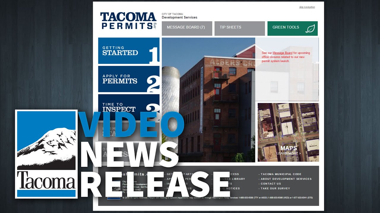 Tacoma Permits - Video News Release