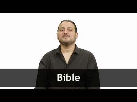How to pronounce BIBLE in French
