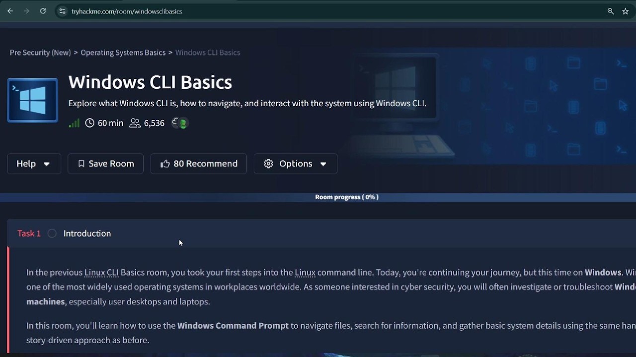 TryHackMe | Windows CLI Basics Room