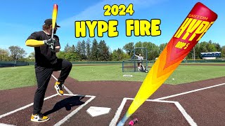 2024 Easton Hype Fire (-5) 2-3/4" USSSA Baseball Bat (EUT4HYP5) | JustBats.com