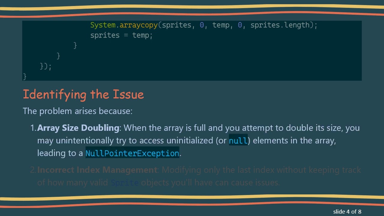 Resolving NullPointerException When Adding New Objects to an Array in Java