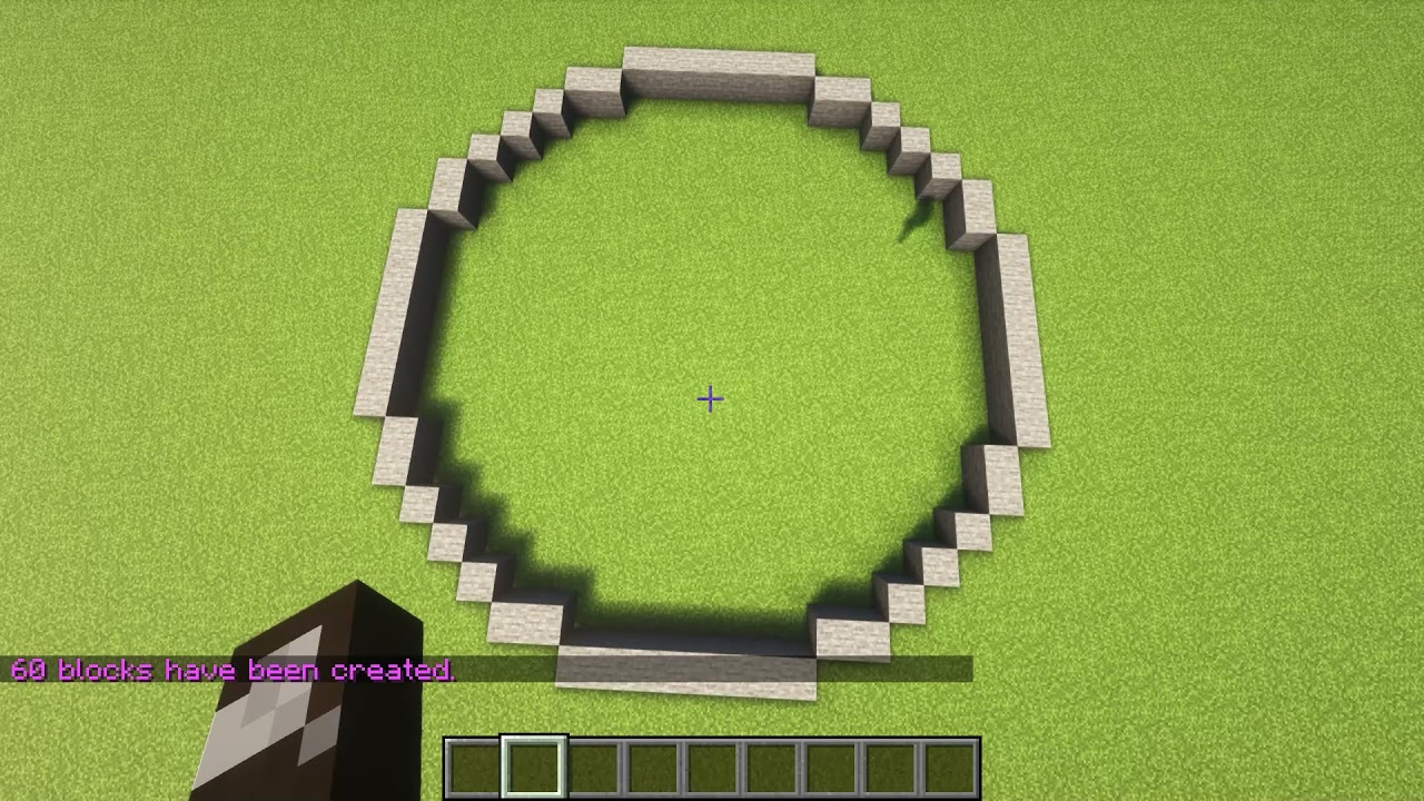 How to make a circle in WorldEdit