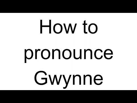 How to Pronounce Gwynne (English)