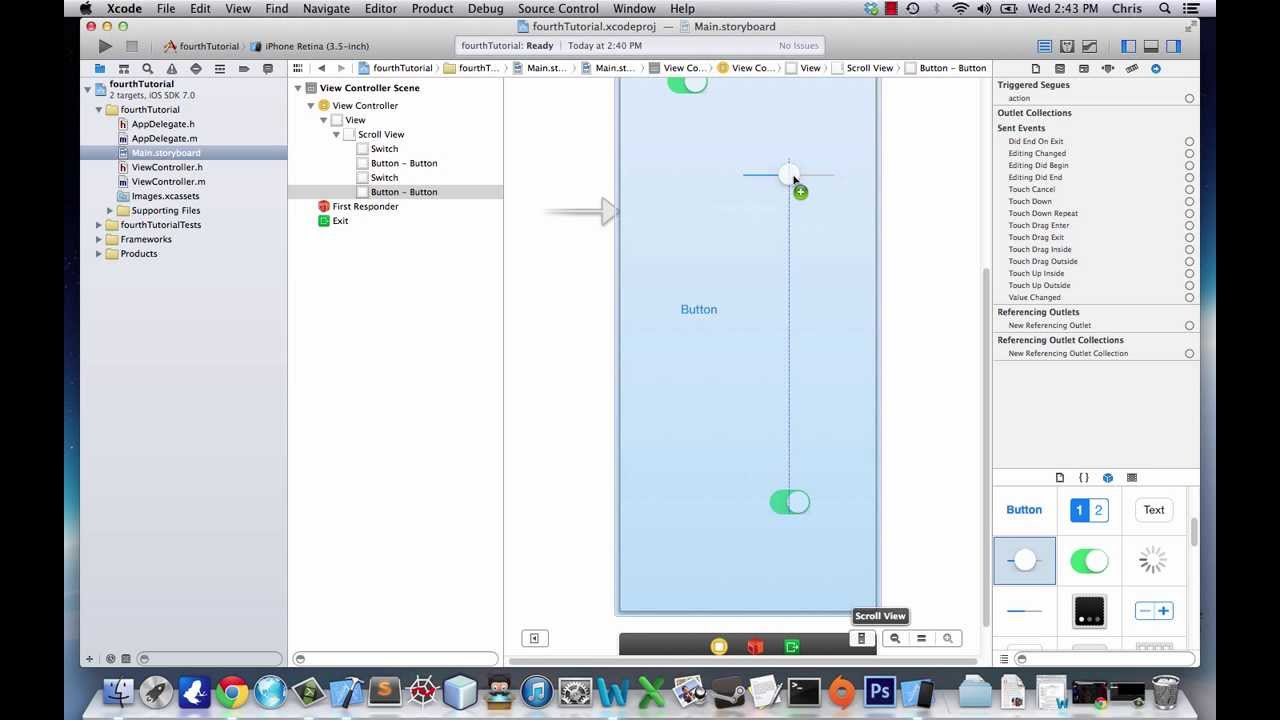 iOS Application Development Tutorial 4: Implementing UIScrollView with Storyboards Xcode 5