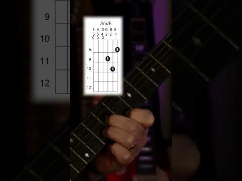 How to Play an Am 2nd inv triad G B and E strings