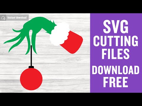 Grinch Hand Svg Free Cut File for Cricut