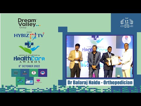 Dr. Balaraj Naidu - Legendary Orthopedician Award | Hybiz.Tv Healthcare Awards 2022 | Hybiz tv