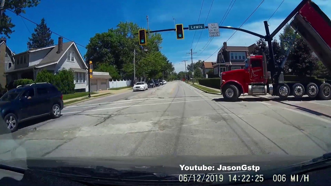 Dump Truck Vs. Traffic Light