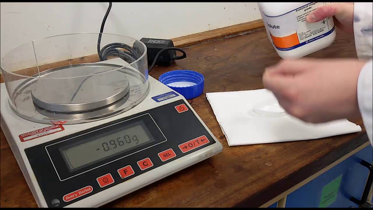 Preparing a standard solution