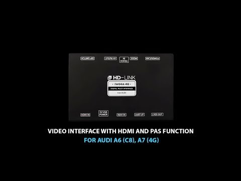 Car Video Adapter with HDMI for Audi A6 (C8), A7 (4G) with MMI Touch System
