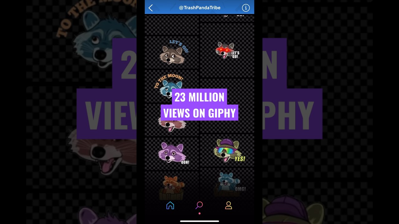 We just hit 23 MILLION on GIPHY! 🦝👀🚀