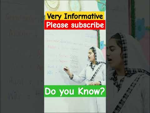 English Very Informative Lesson