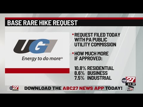 Changes proposed to UGI gas rates in Pennsylvania