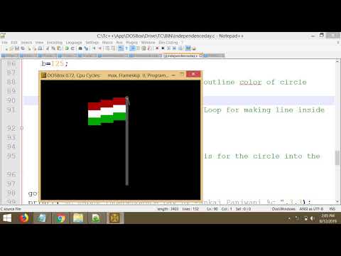 Learn Happy Independence Day Program in C Graphics | By Pankaj Panjwani ...