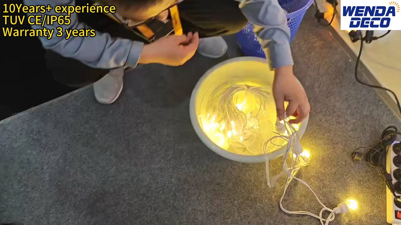 G45 String Lights Waterproof Test