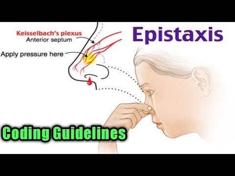 Epistaxis coding guidelines ED procedure-Medical coding