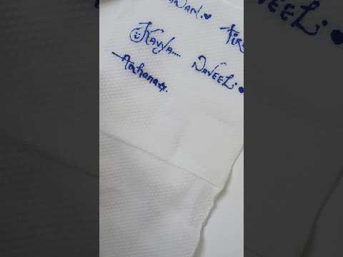 How to Write A | Aahana name signature style #ytshorts #calligraphy