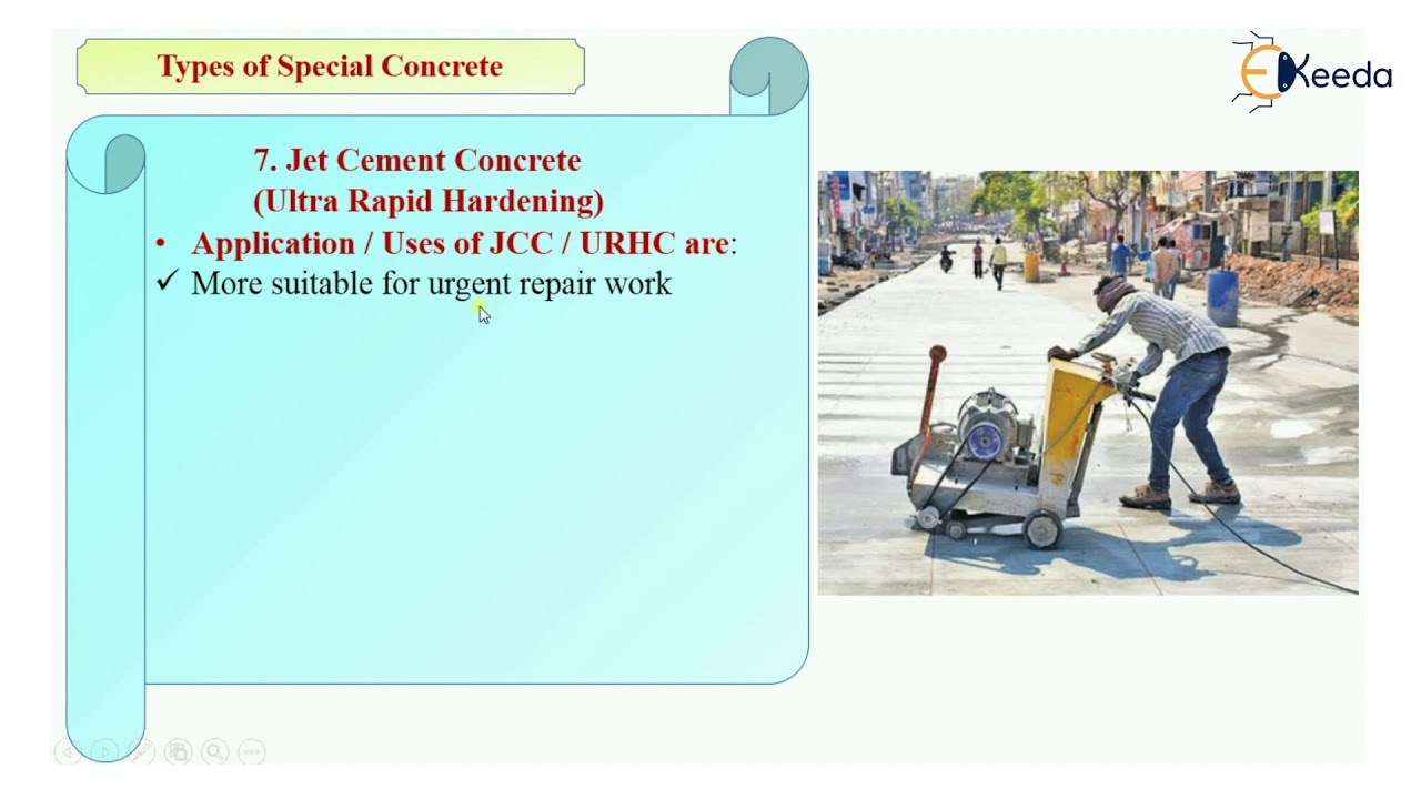 Jet Cement Concrete and Ultra Rapid Hardening Concrete - Advanced Concrete Technology